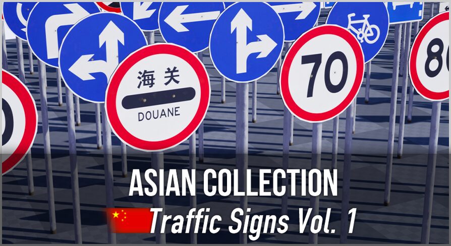 Chinese 3D Traffic Sign Pack and American Bundle Update | Defcon Network
